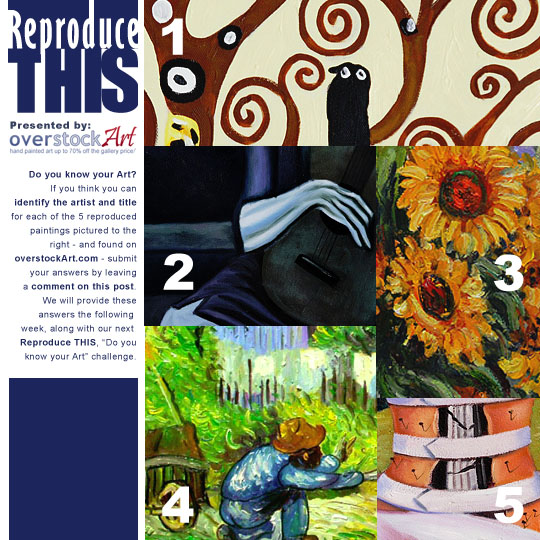 ReproduceTHIS: Know your Art Quiz - ArtCorner: A Blog by overstockArt.com